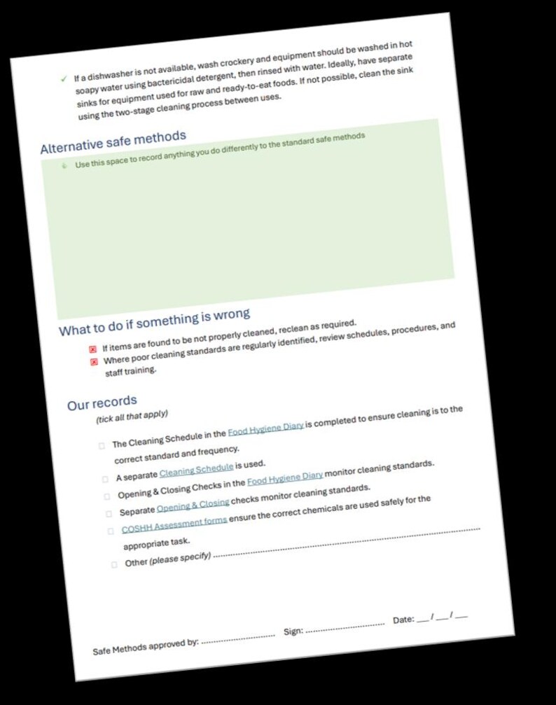 Cleaning - HACCP Builder Staff Training Card for Hospitality Businesses ...