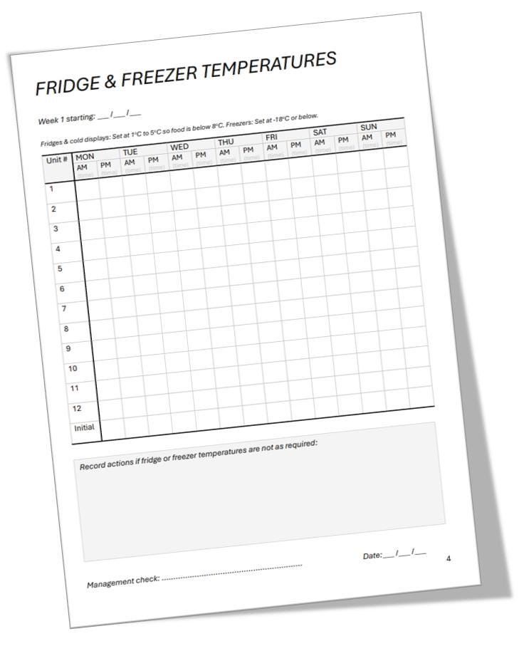 Editable HACCP Template for Hospitality Businesses - MS Word Documents ...