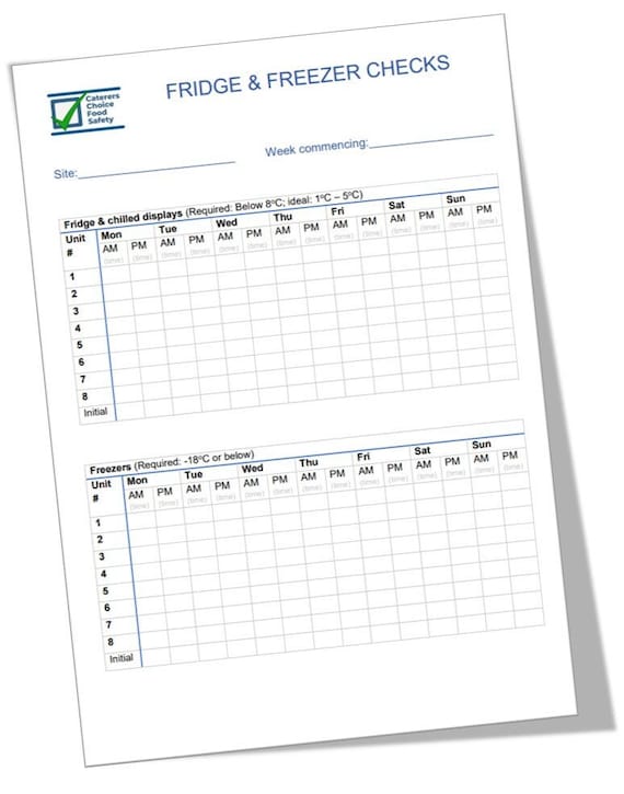 Haccp Refrigerator Charts HAZARD ANALYSIS CRITICAL CONTROL POINT