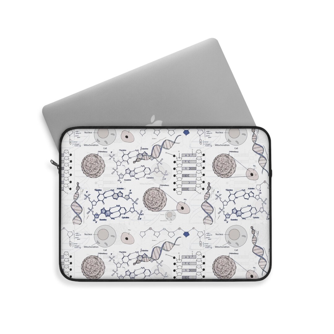 Biology Laptop Sleeve, Dna/genetics, Science Laptop Bag, Laptop Case ...