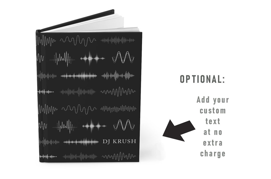 Personalized Music Journal - Sound Waves, Lyrics Journal, Music ...