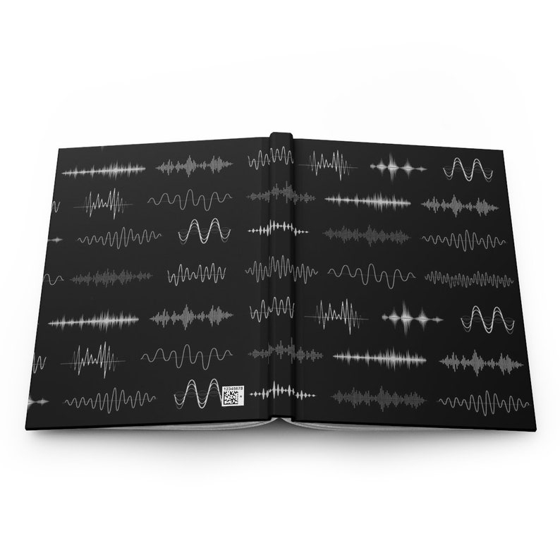 Personalized Music Journal - Sound Waves, Lyrics Journal, Music ...