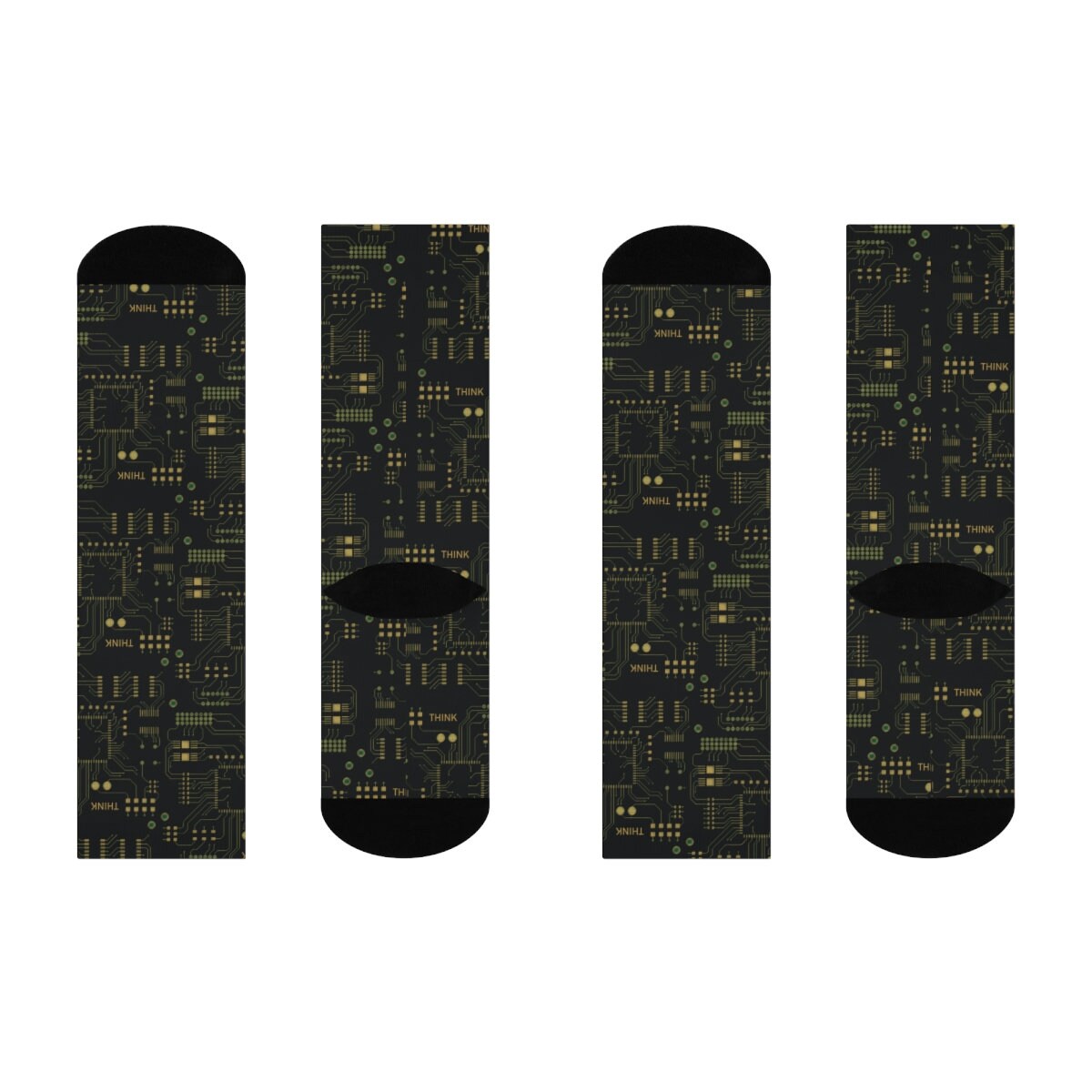 Unisex Circuit Board Socks, It Gift, Computer Engineer, Geeky Crew ...