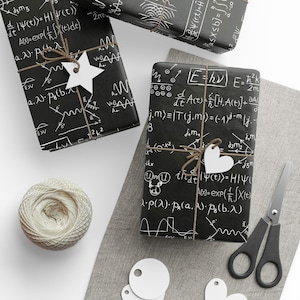 Science Wrapping Paper - Quantum Physics Equations, Science Graduation ...