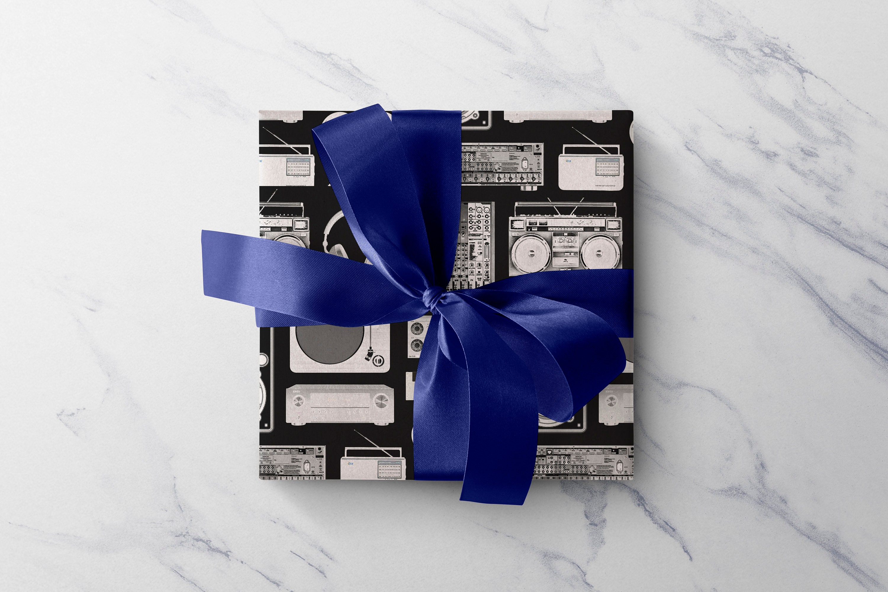 Retro Music Gear Wrapping Paper Music Gift Black & White - Etsy