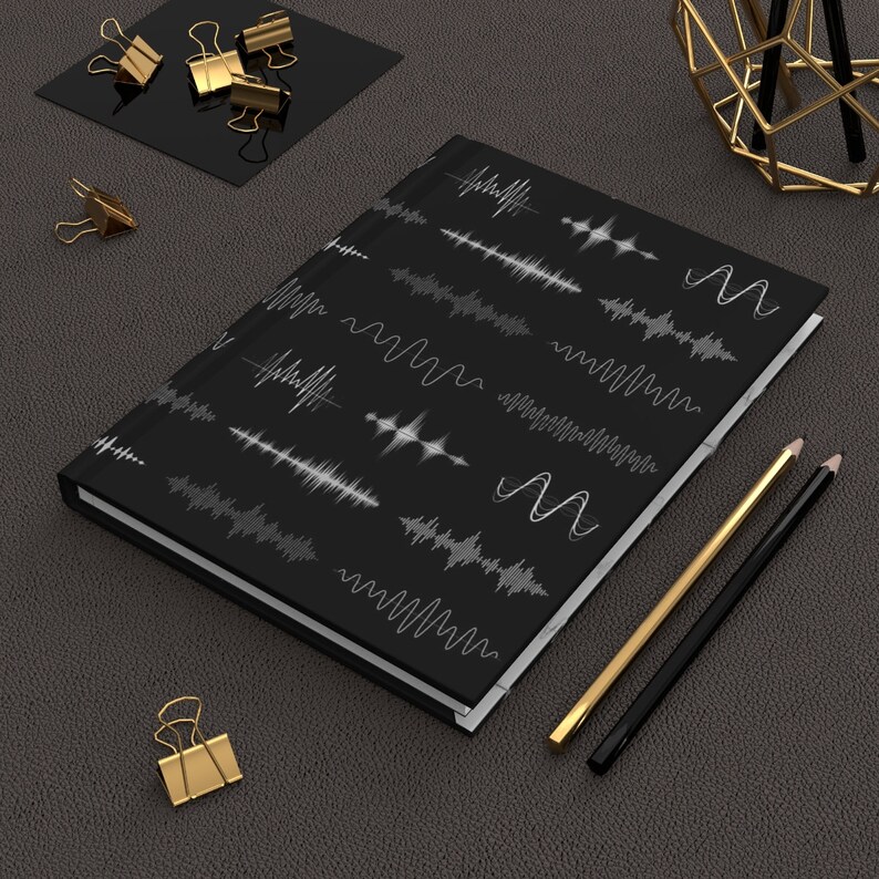 Personalized Music Journal Sound Waves Lyrics Journal - Etsy
