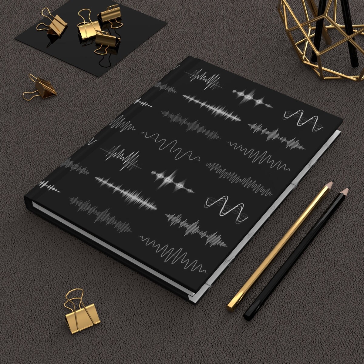 Personalized Music Journal Sound Waves Lyrics Journal - Etsy