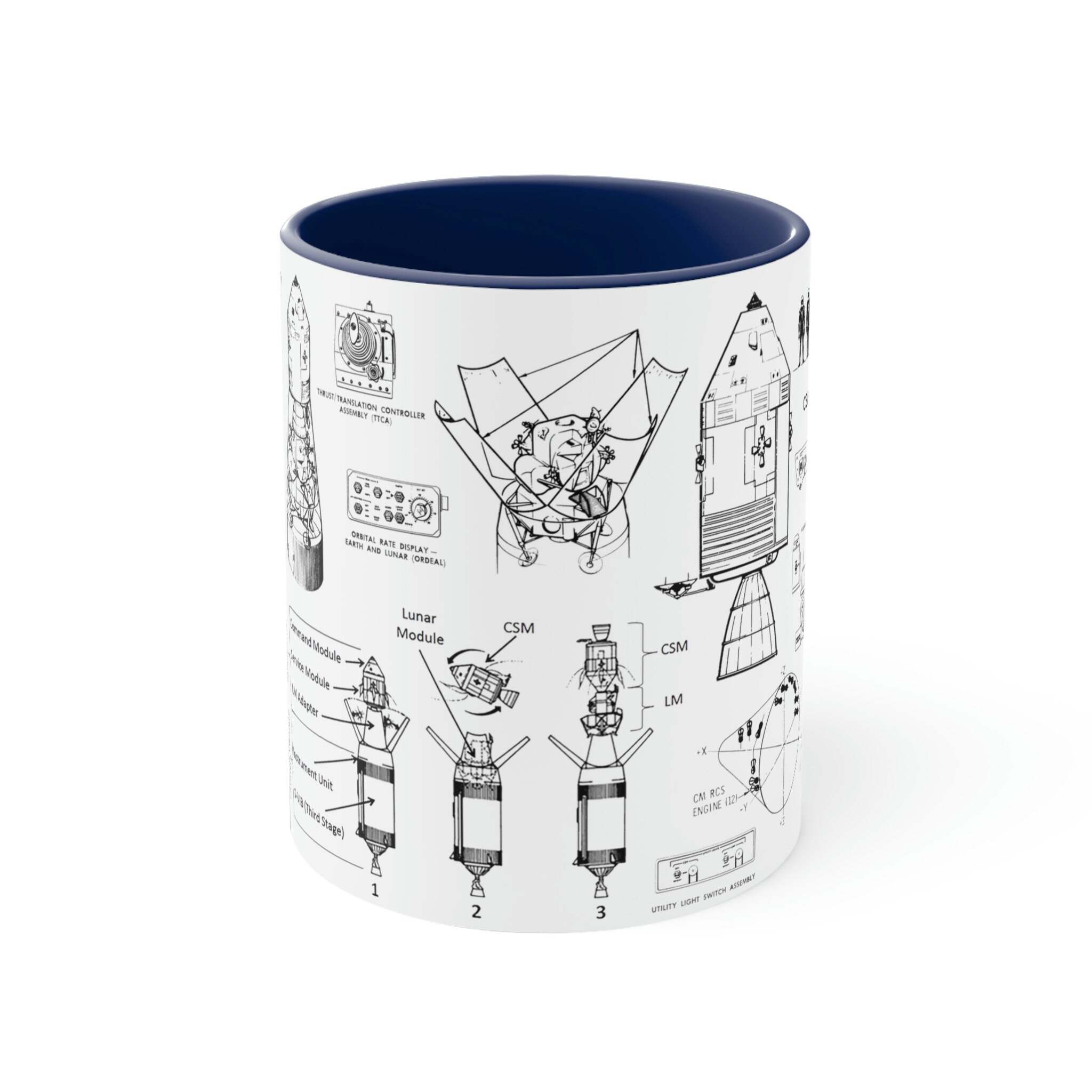 Apollo Mug Spacecraft/lunar Module Rocket Science Space - Etsy