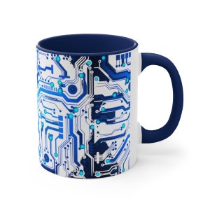Blue Circuit Board Mug, Computer Engineer Gift - Etsy