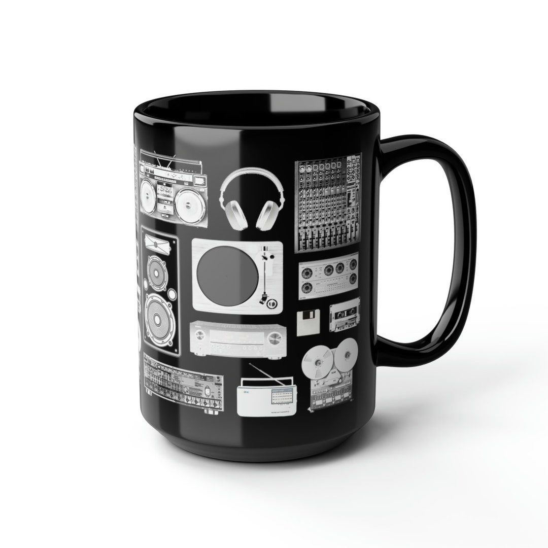 Music Producer Mug - Retro Music Gear, Dj Mug, Music Lover Gift, Sound ...