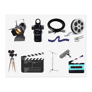Filmmaker Stickers, Film Crew Sticker Sheet, Director Stickers, Water ...