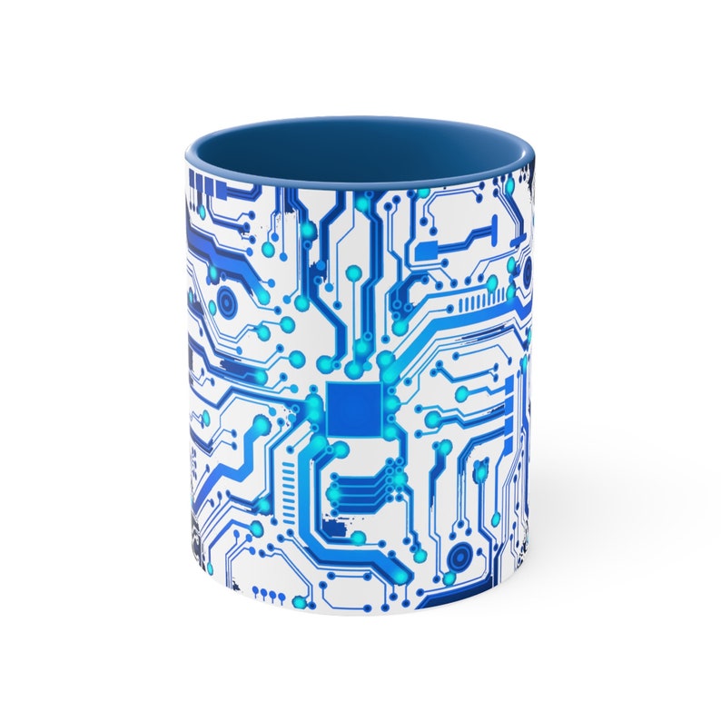 Blue Circuit Board Mug, Computer Engineer Gift - Etsy