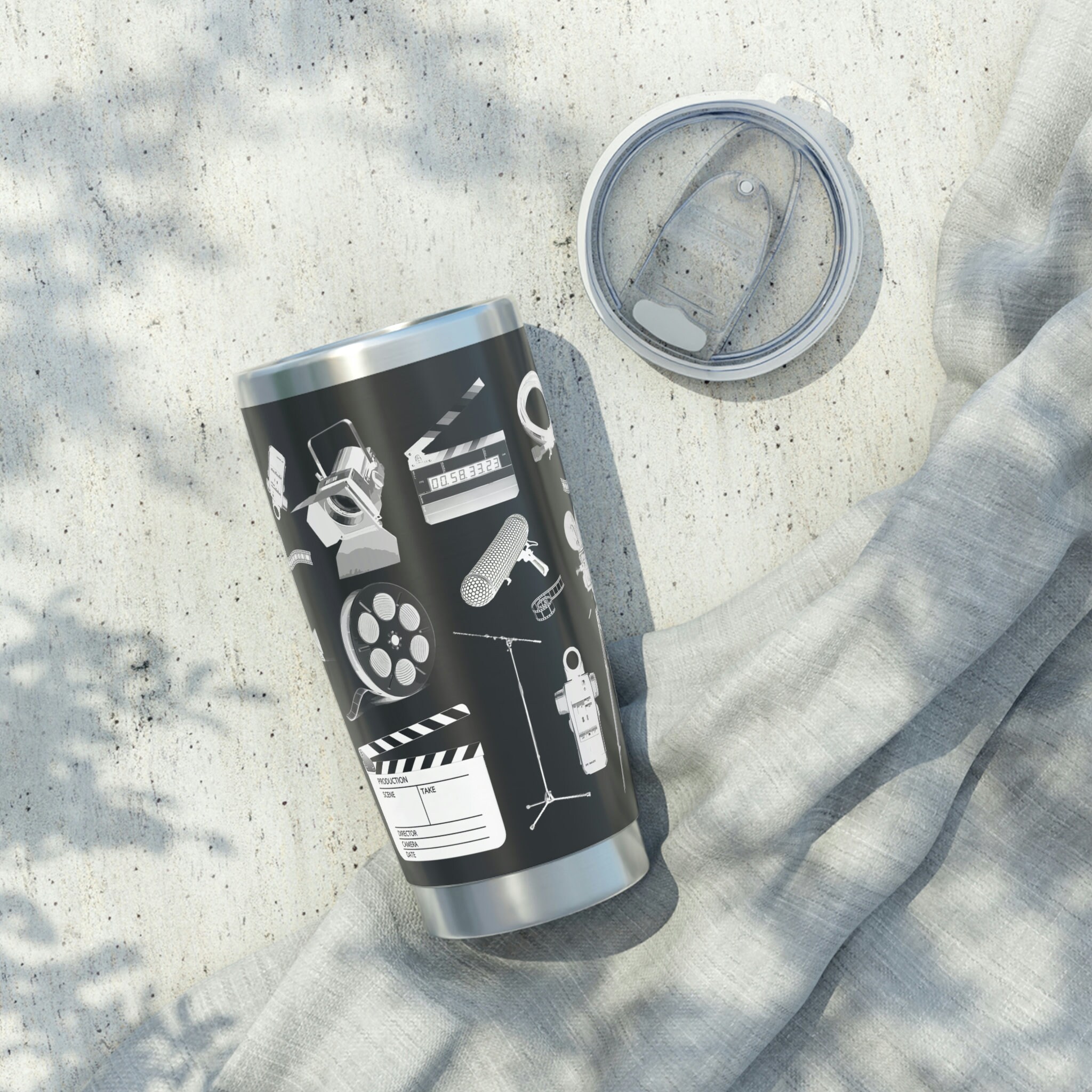 Filmmaker Tumbler, Film Crew Travel Mug, Stainless Steel, Gift for ...