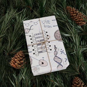Biology Wrapping Paper, Science Gift Wrap, Dna/genetics Gift Wrap ...