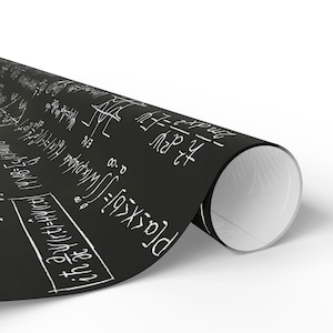 Science Wrapping Paper - Quantum Physics Equations, Science Graduation ...