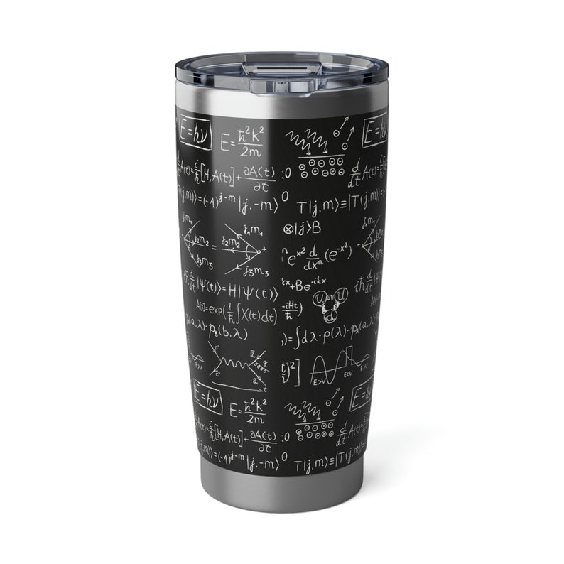 Quantum Physics Tumbler, Stainless Steel Science Travel Mug, Physics ...