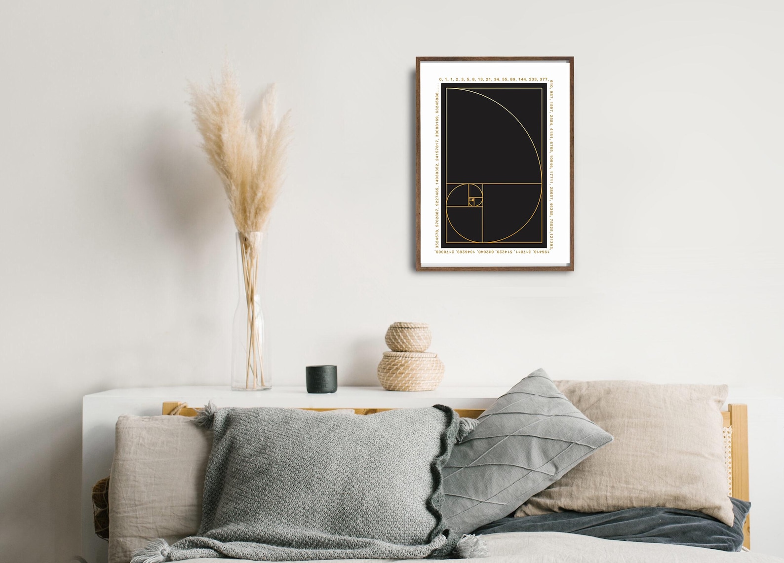 Math Art Print - Fibonacci Spiral, Golden Ratio Print, Mathematician ...