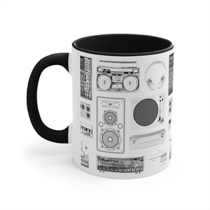 Sound Engineer Gift - Retro Music Gear Ceramic Coffee Mug, Music Gift ...