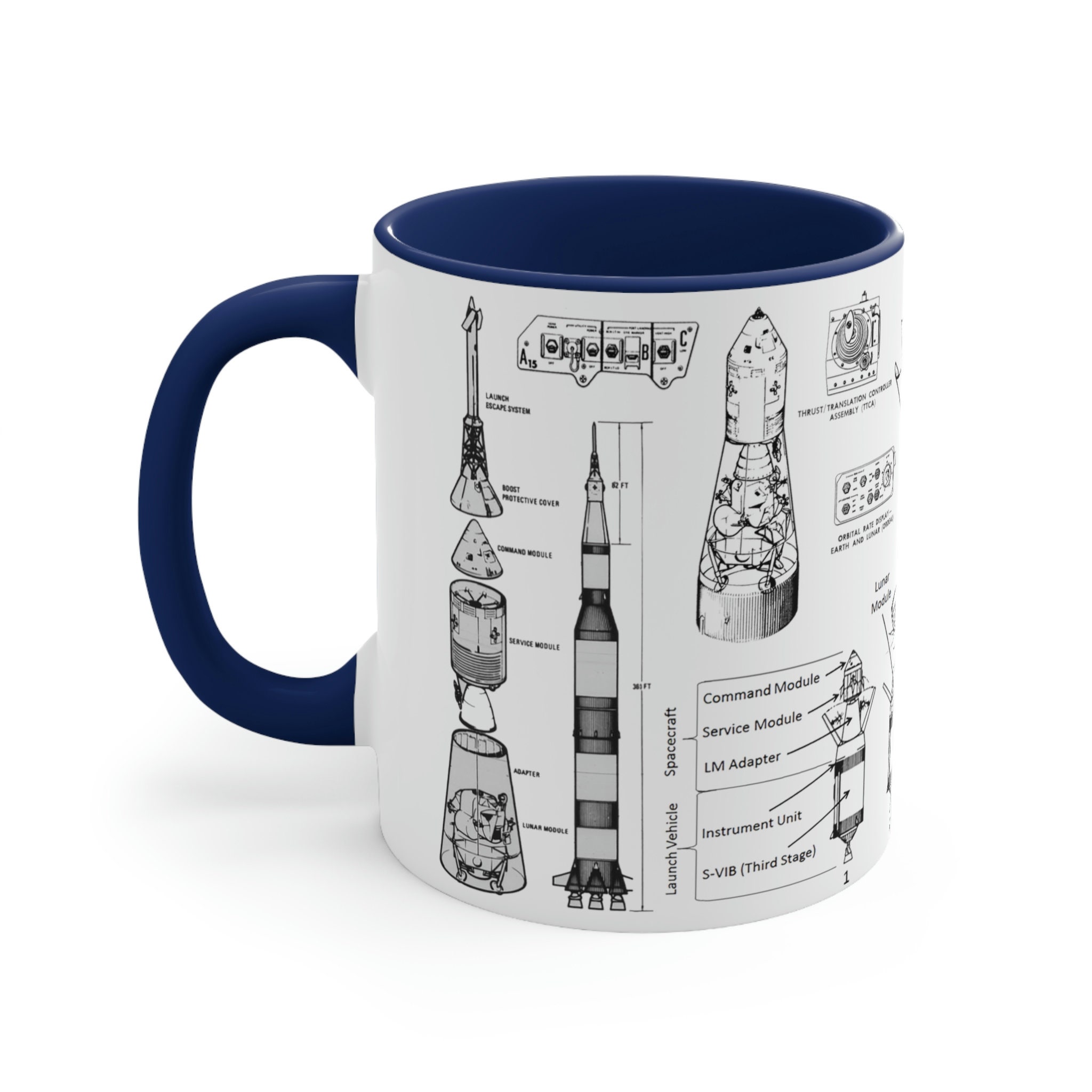 Apollo Mug Spacecraft/lunar Module, Rocket Science, Space Travel ...