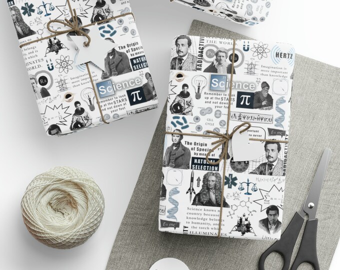 Retro Music Gear Wrapping Paper, Music Gift, Black & White Gift Wrap ...