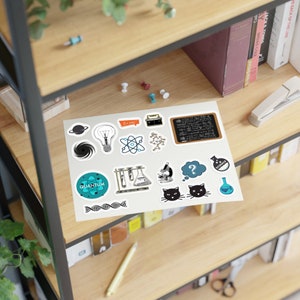 Science Stickers, Quantum Physics, Chemistry, Biology, Sticker Sheet ...