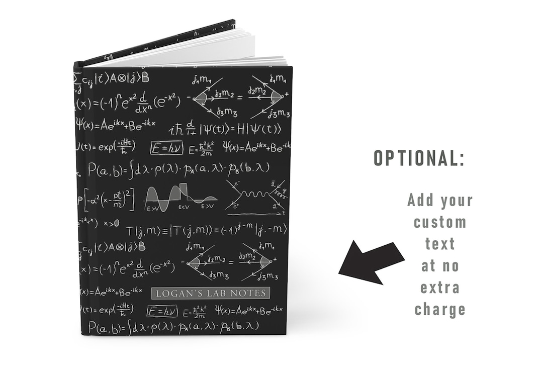 Personalized Science Lab Notebook, Quantum Physics Hardcover Journal - Etsy