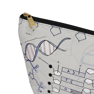 Genetics Pencil Case, DNA Gift, Biology Accessory Pouch, Makeup Bag ...