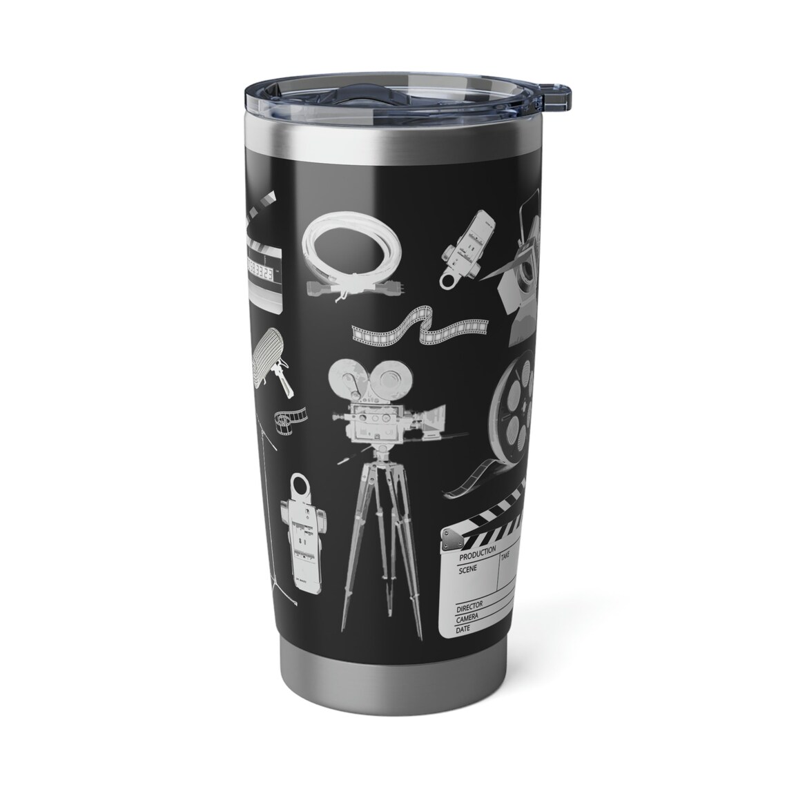 Filmmaker Tumbler, Film Crew Travel Mug, Stainless Steel, Gift for ...
