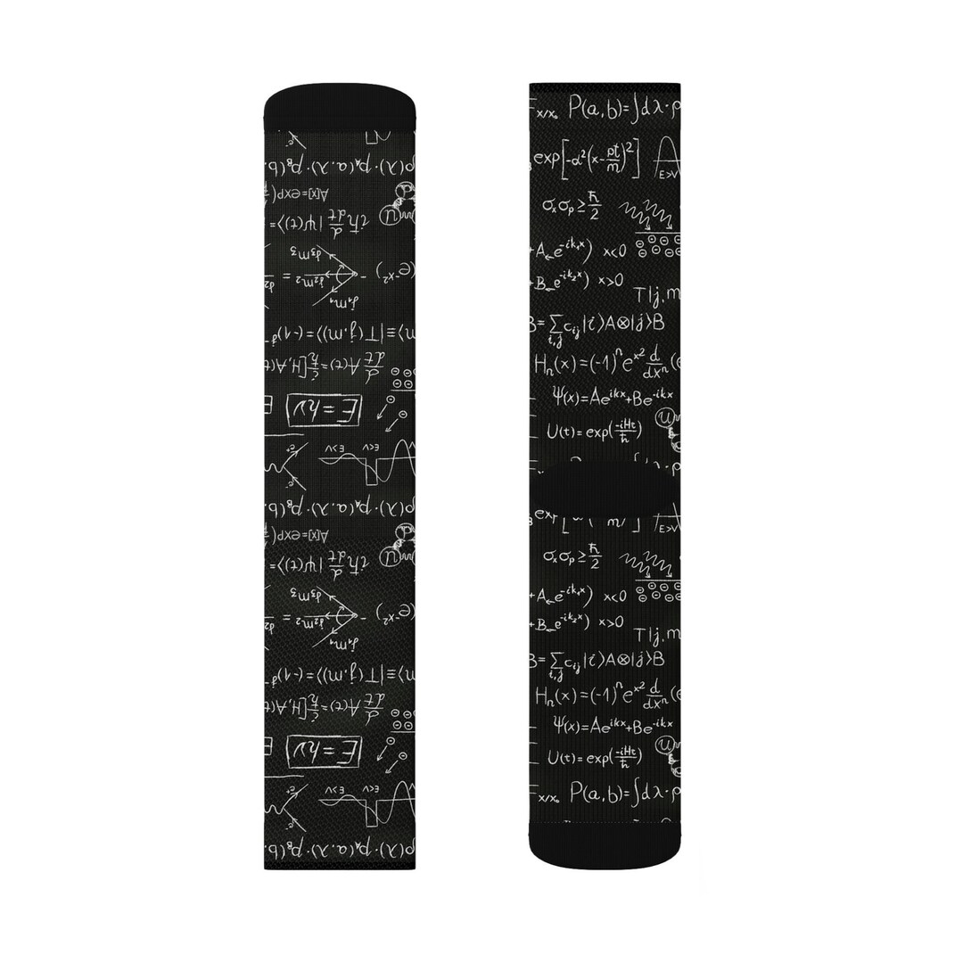 Quantum Physics Equation Socks – Science Gift, Unisex Crew Socks - Etsy