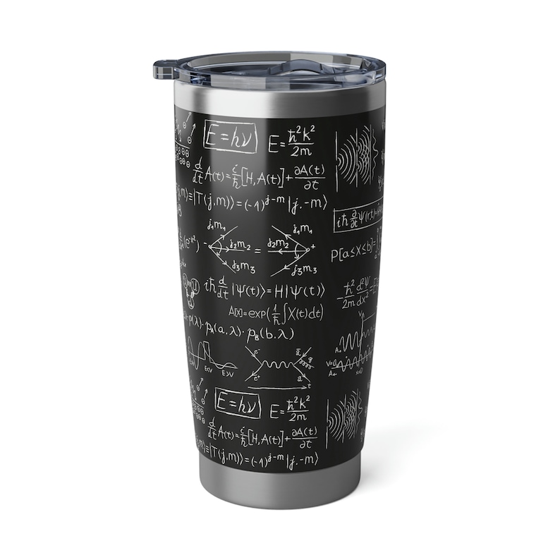 Quantum Physics Tumbler, Stainless Steel Science Travel Mug, Physics ...