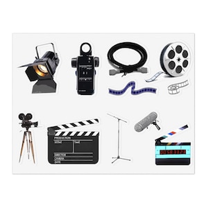 Filmmaker Stickers, Film Crew Sticker Sheet, Director Stickers, Water ...