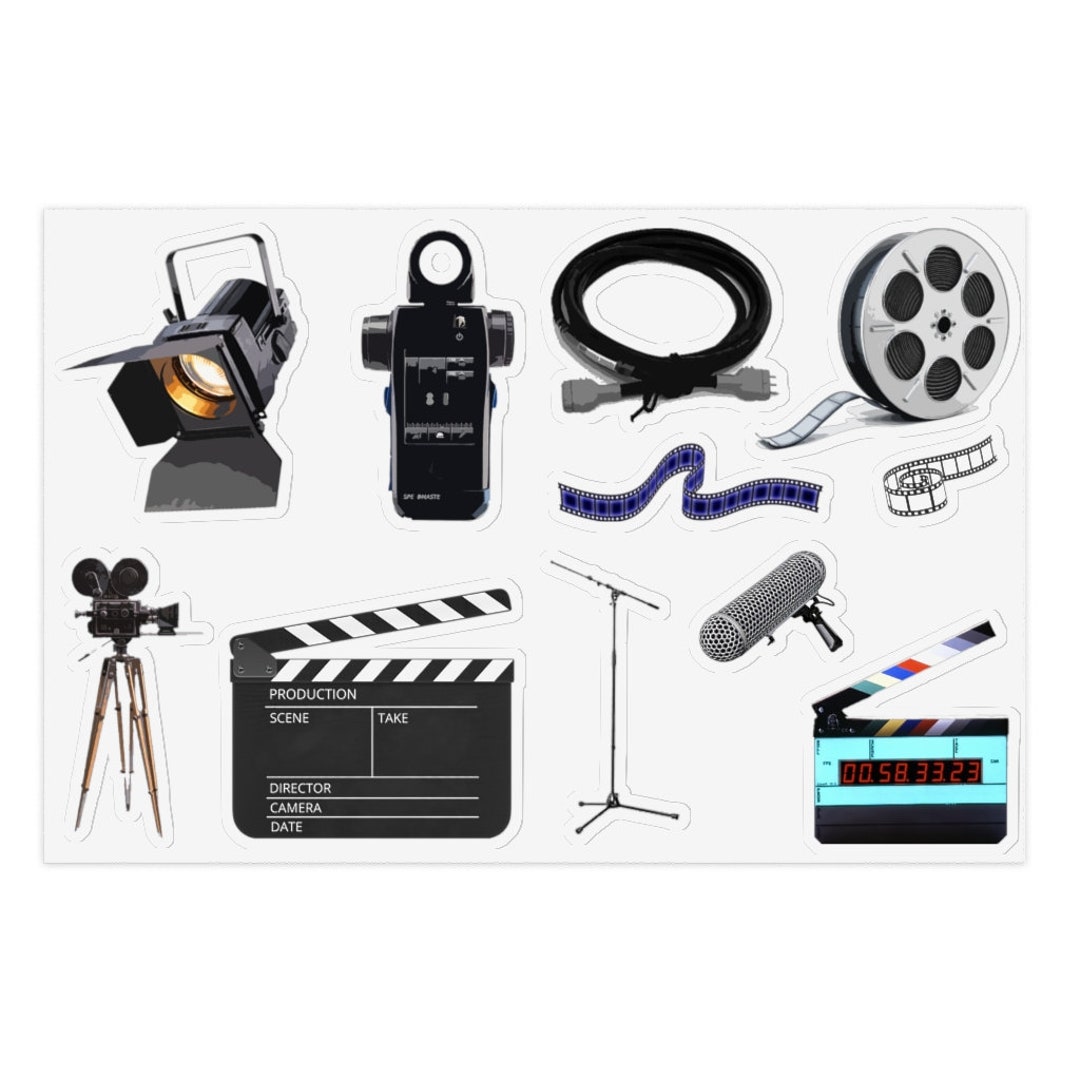 Filmmaker Stickers, Film Crew Sticker Sheet, Director Stickers, Water ...