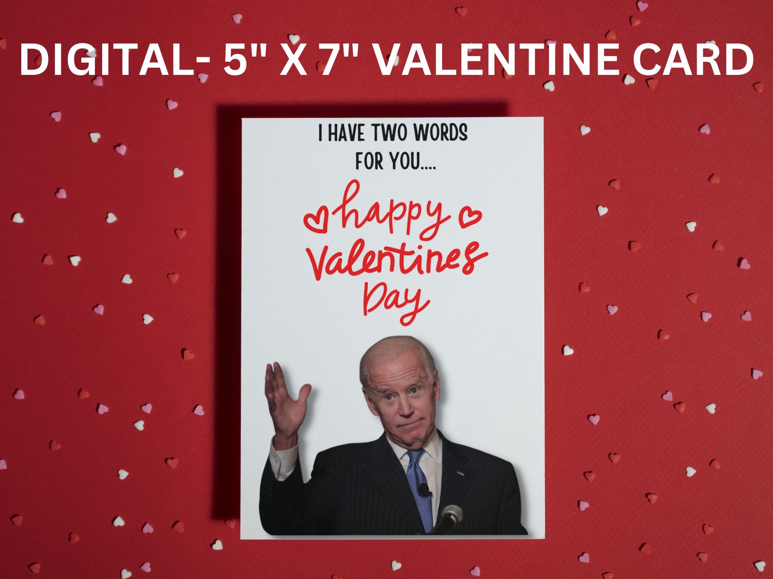 Funny Joe Biden Valentine's Day Card, Valentine Card for Husband Wife ...