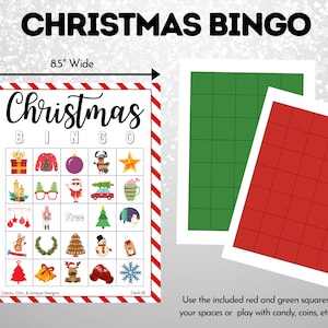 Christmas Bingo, 30 Unique Bingo Cards, Kids' Christmas Activity ...