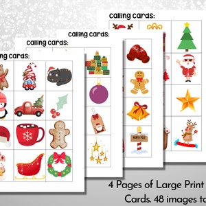 Christmas Bingo, 30 Unique Bingo Cards, Kids' Christmas Activity ...