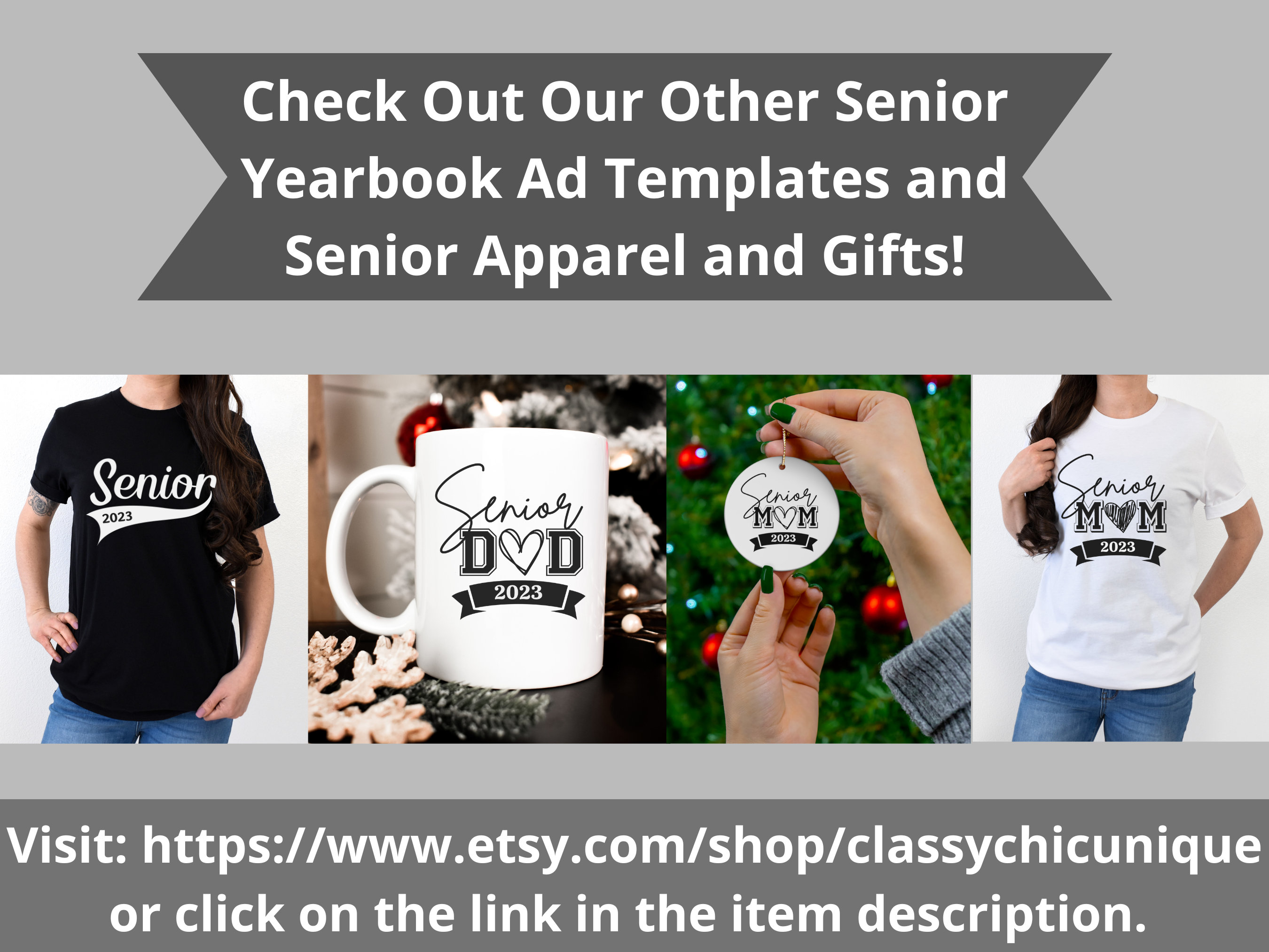 Senior Yearbook Ad Template Bundle, Full Page Senior Ad, Half Page ...