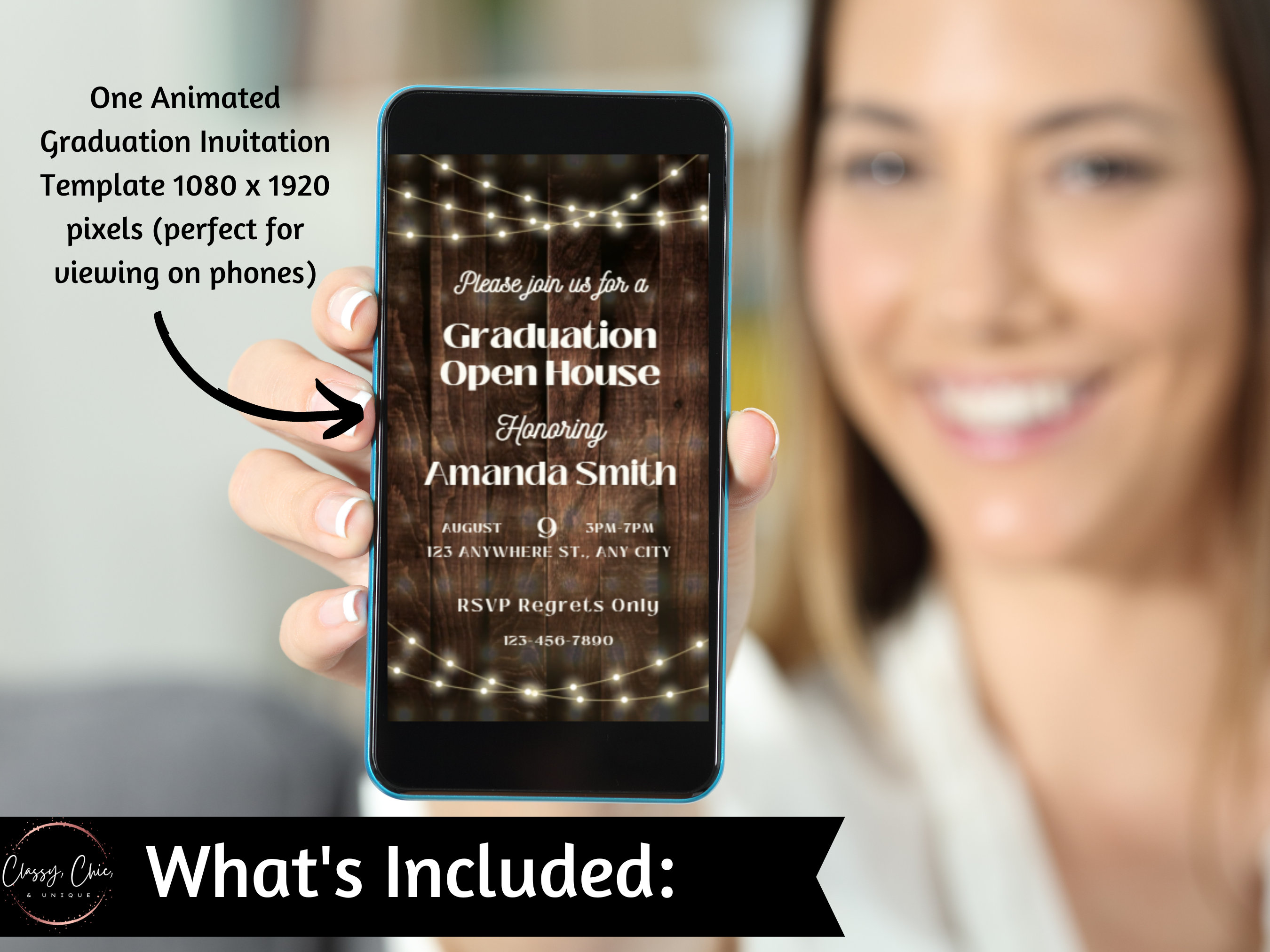 Animated Graduation Party Invitations Digital Invite - Etsy