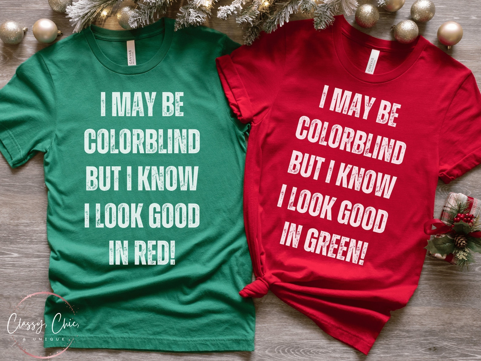 I Might Be Colorblind Short Sleeve Tee, Funny Color Blind T-shirt ...