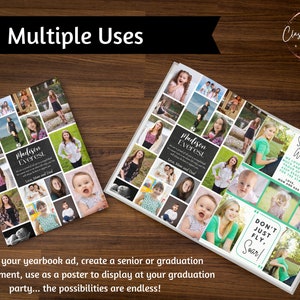 Full Page Senior Yearbook Ad Template, Yearbook Full Page, 8.5x11 ...