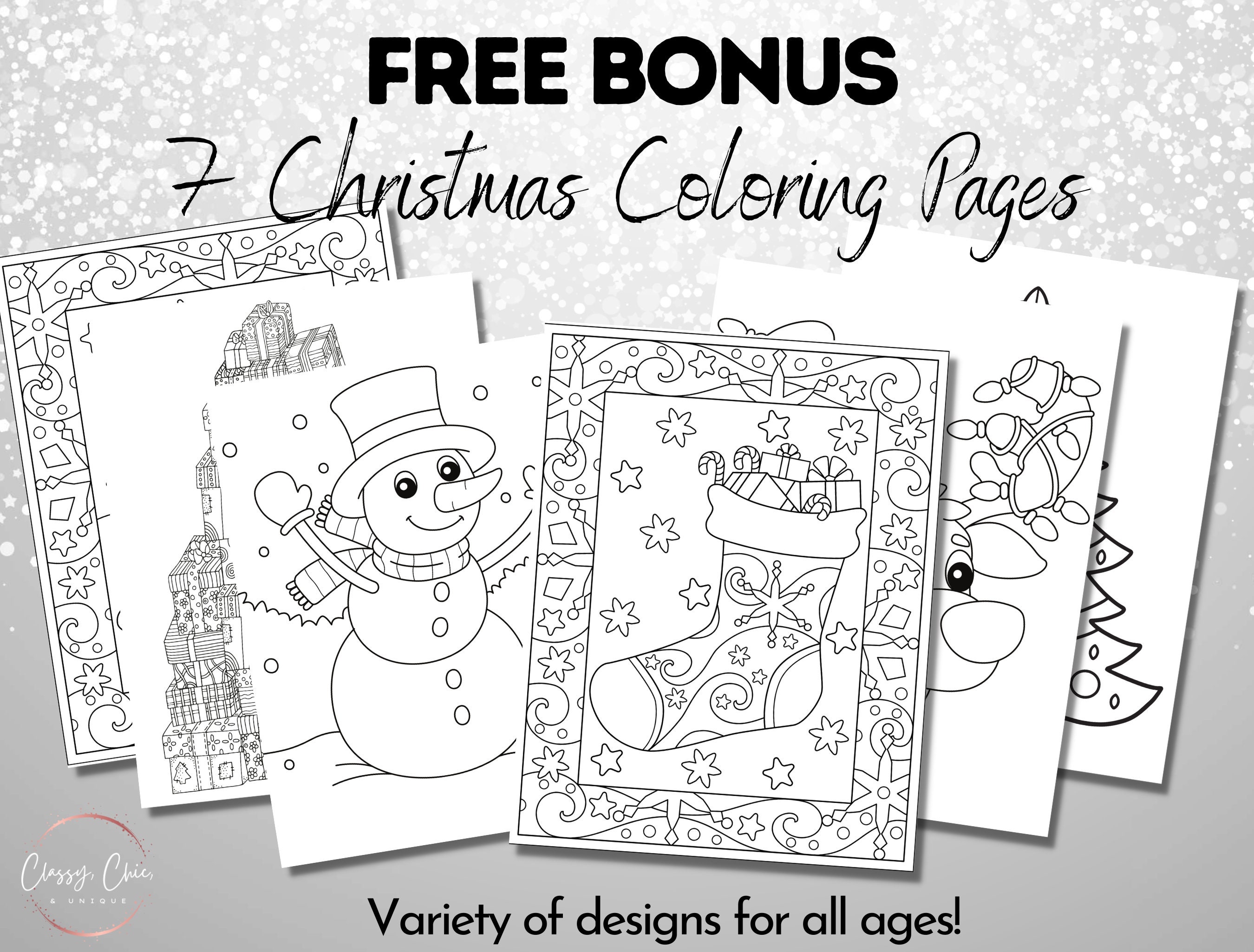 Christmas Bingo 30 Unique Bingo Cards Kids' Christmas - Etsy