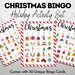 Christmas Bingo 30 Unique Bingo Cards Kids' Christmas - Etsy