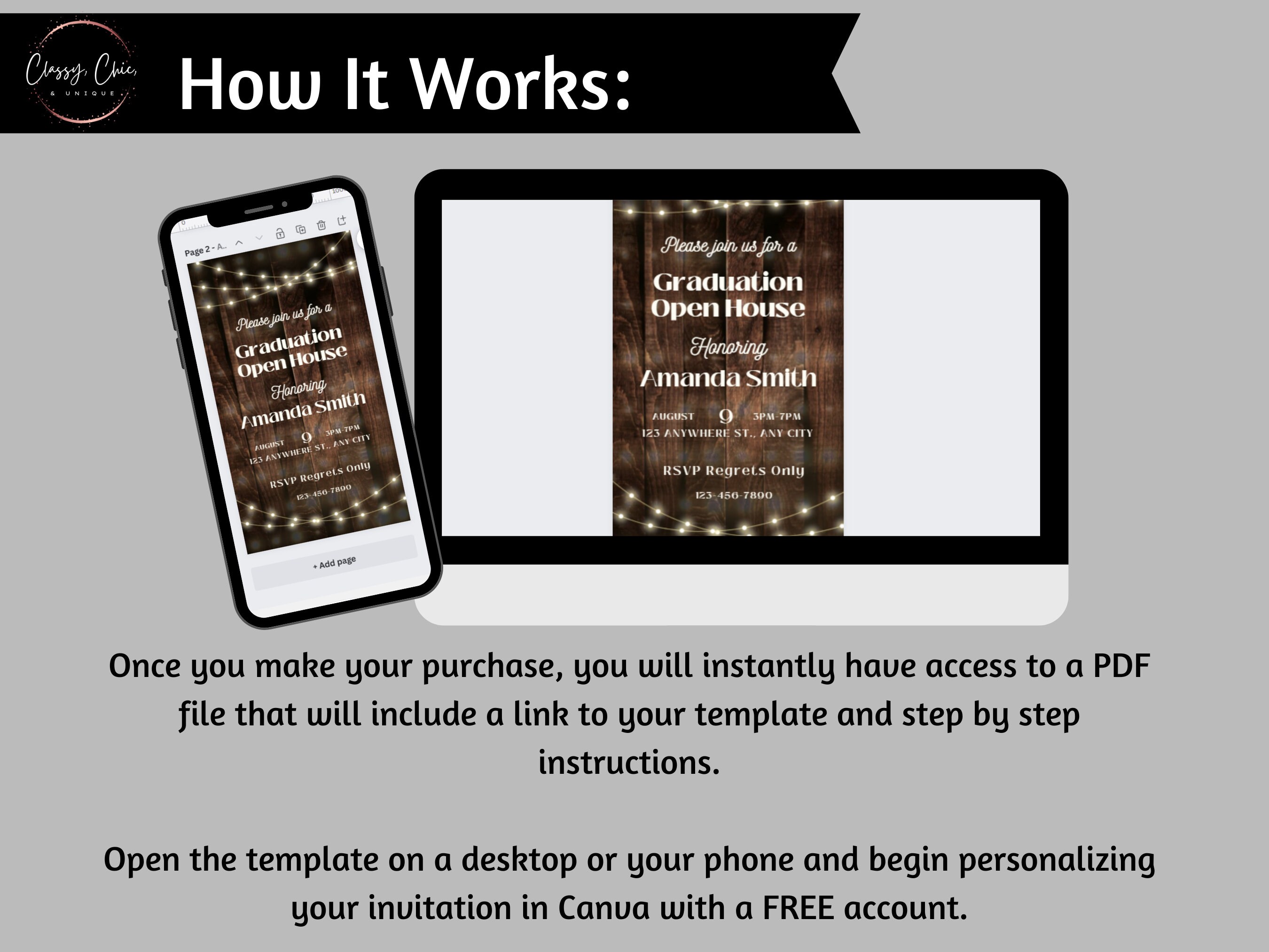 Animated Graduation Party Invitations Digital Invite - Etsy