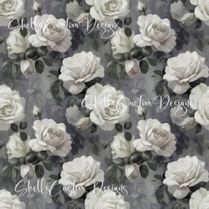 12 X 12 Printed Pattern Vinyl Roses Painted Peach Pink Apricot Orange ...