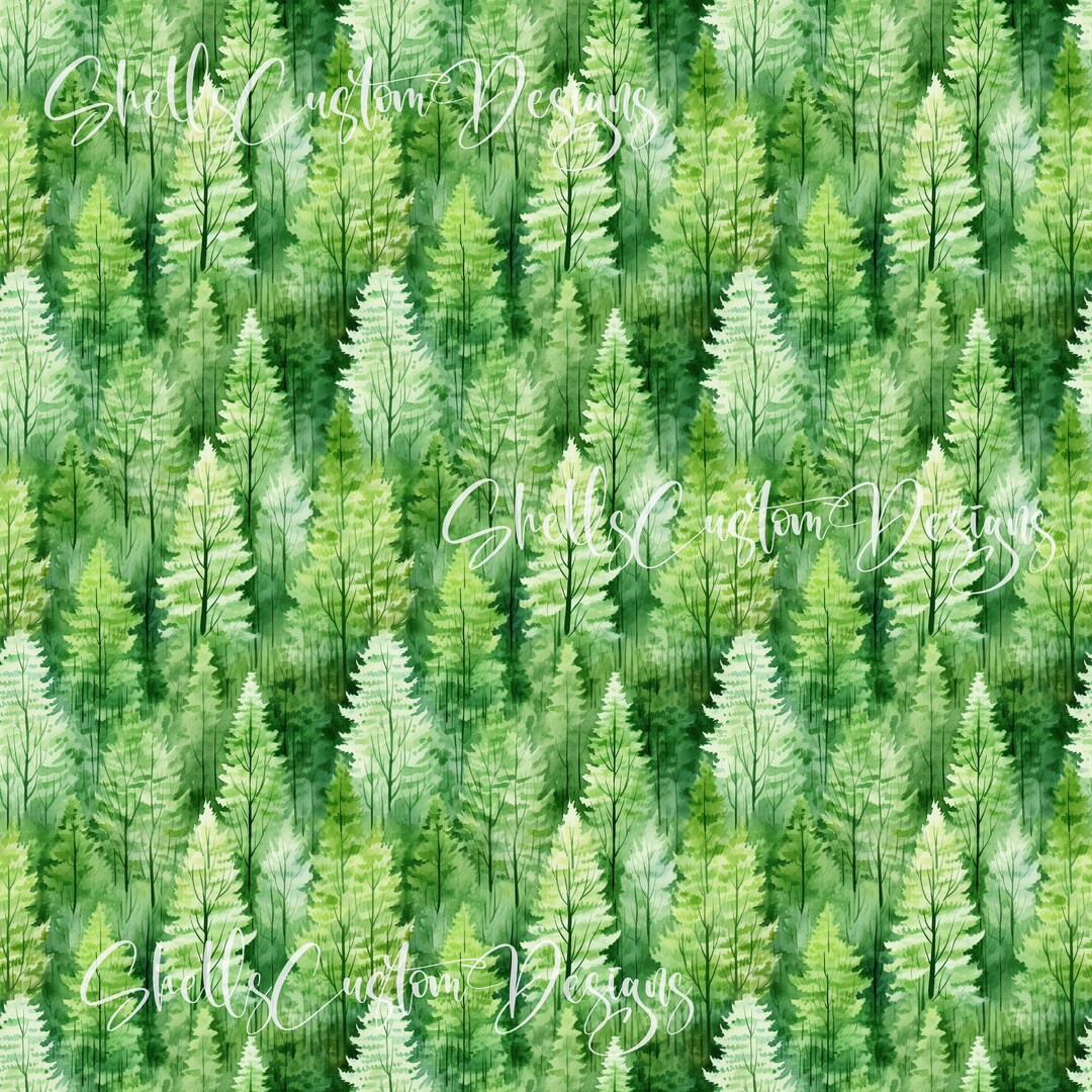 12x12 Printed Vinyl Trees Pine Forest Comping Summer Spring - Etsy