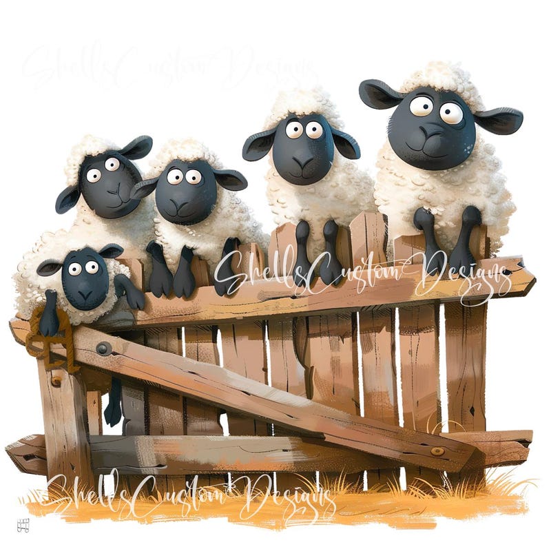 Sheep Vinyl Decals - Etsy