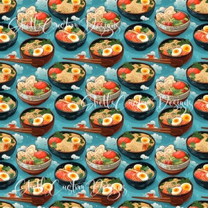 12 X 12 Printed Pattern Vinyl Noodles Pasta Food Rice Funny - Etsy