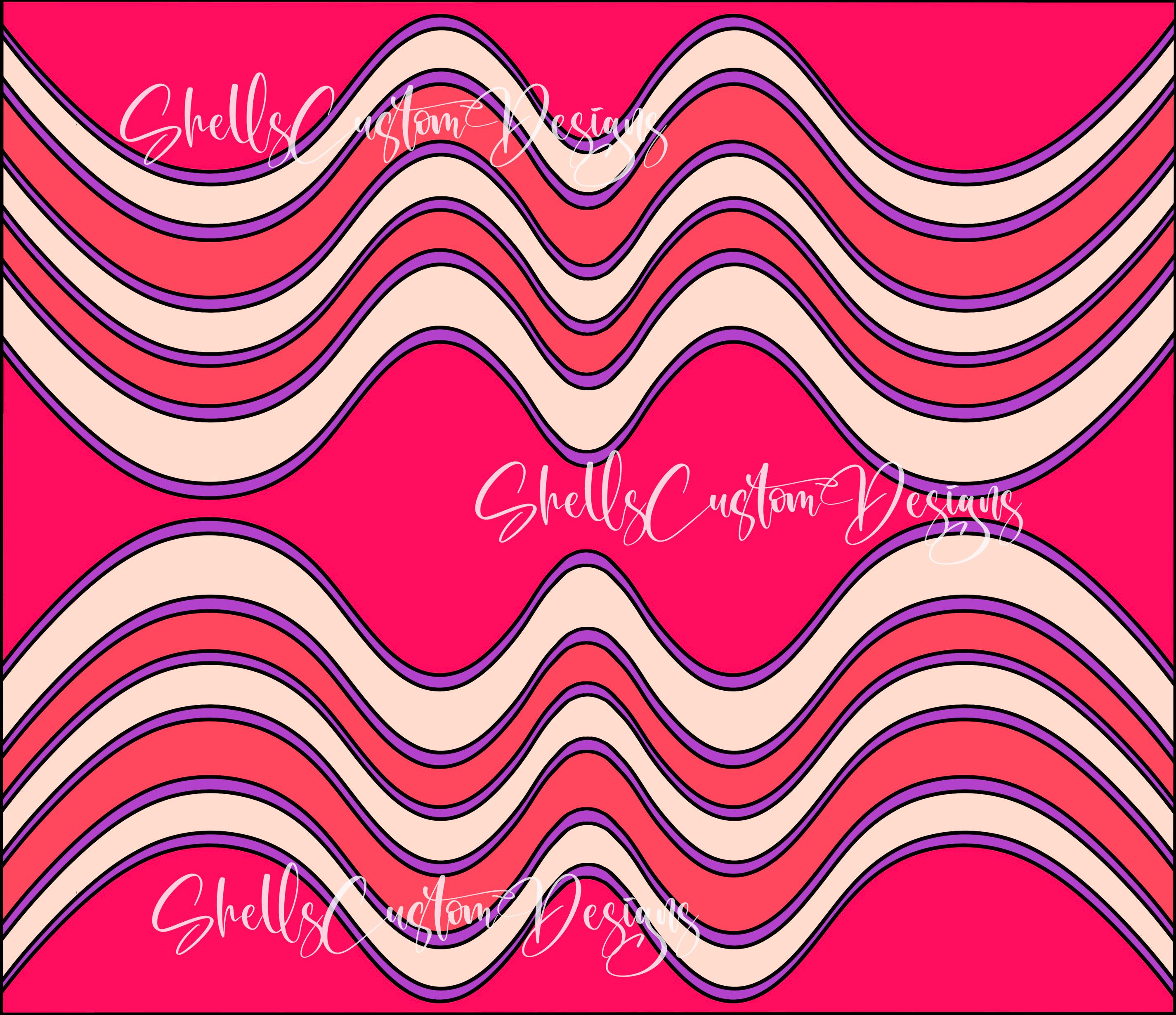 Wicked Waves Tumbler Template SVG Cut File - Etsy