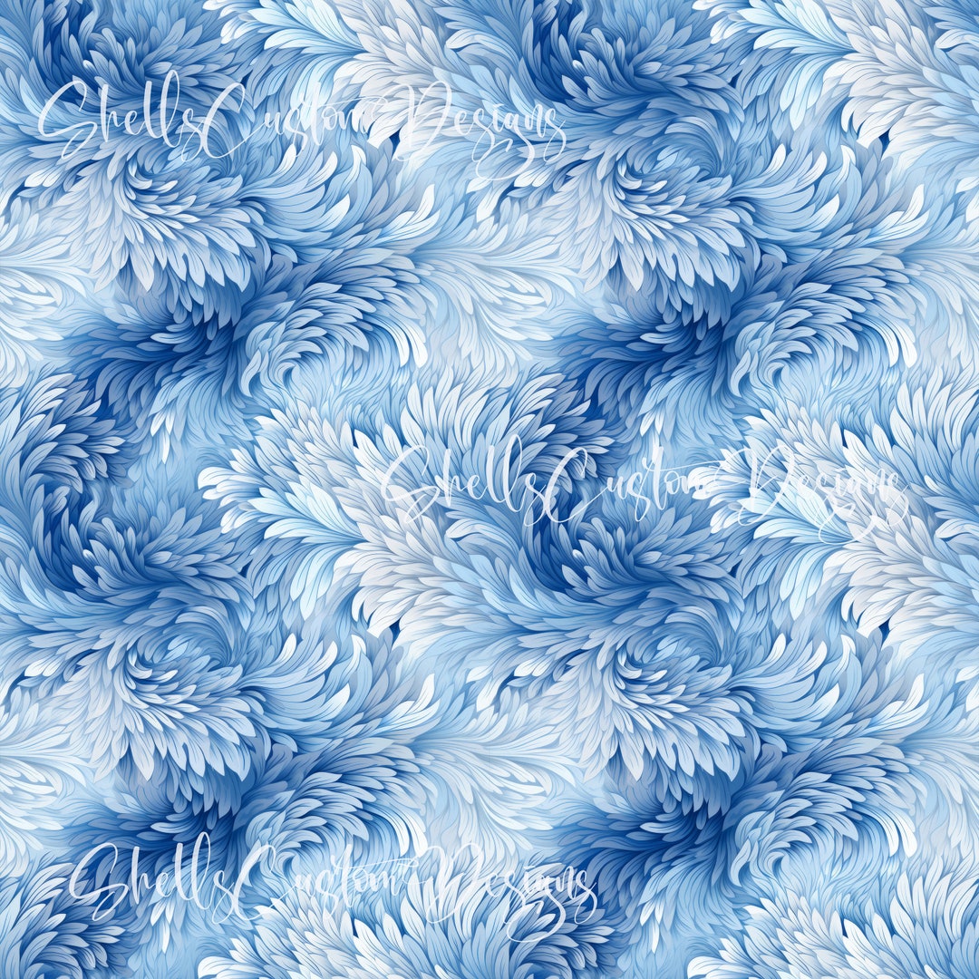 Pattern Vinyl Printed Vinyl Winter Swirls Blue White Snowflakes - Etsy