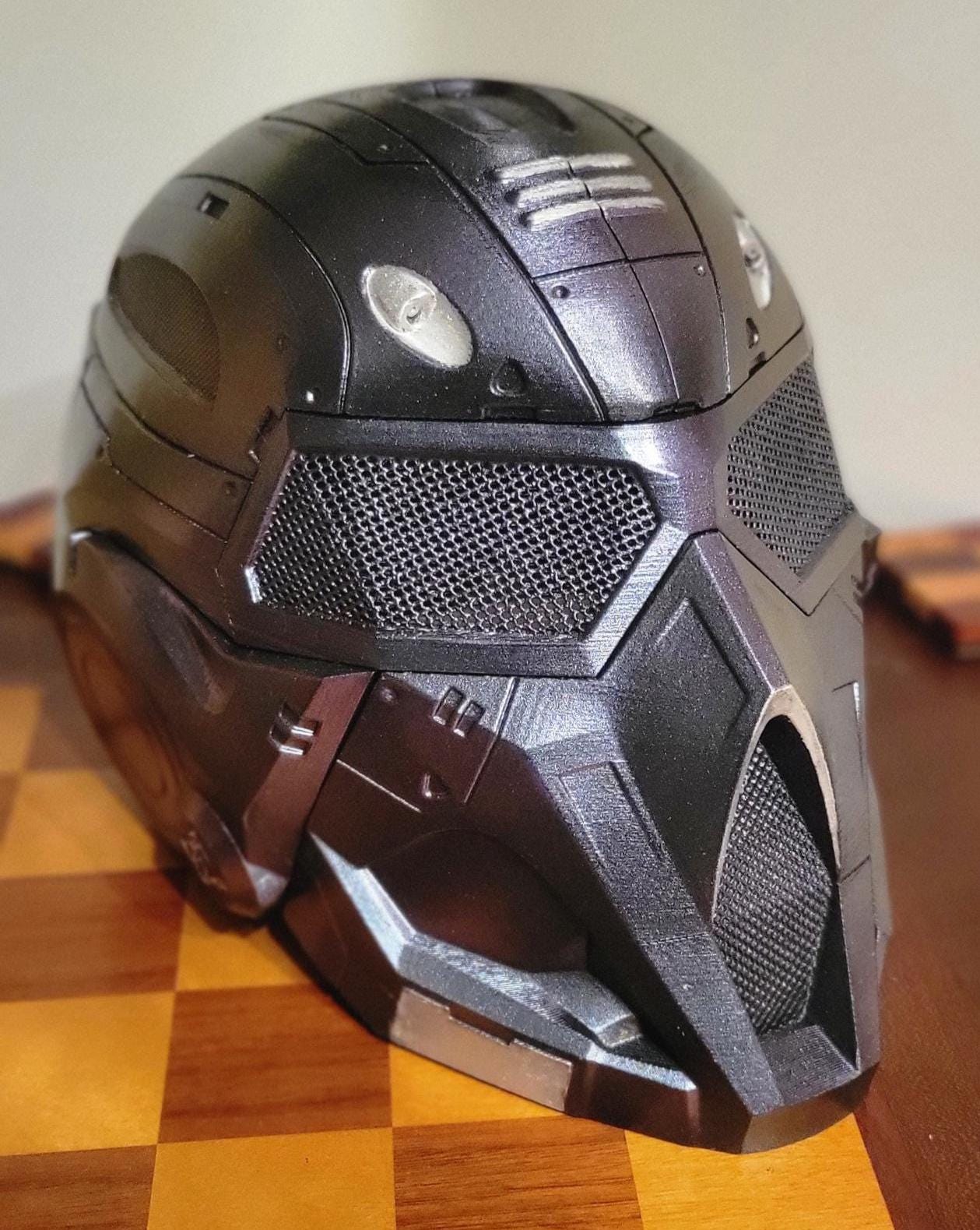 3D Printed Cyborg Helmet: Futuristic Cosplay - Etsy