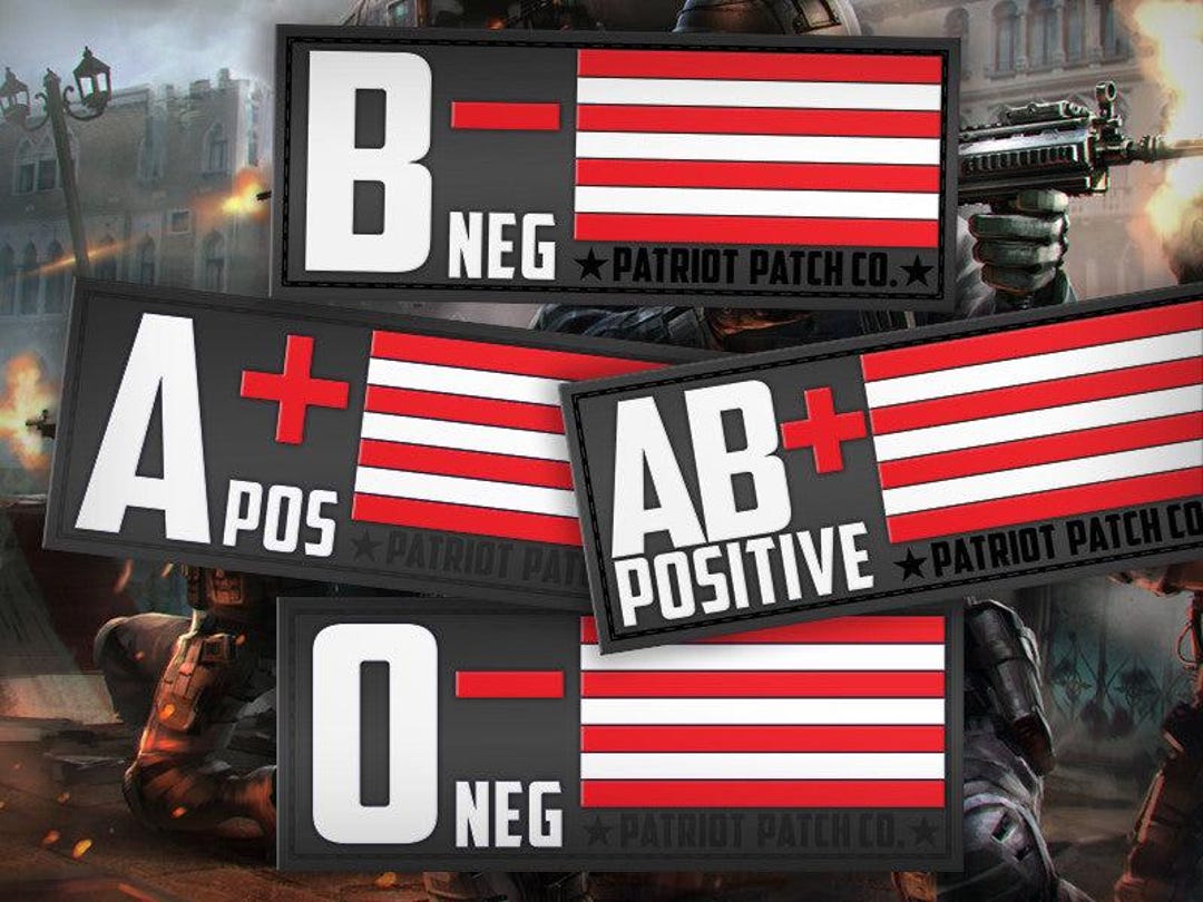 Patriot Patch Co. - Blood Type - Patches - Etsy